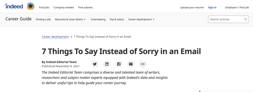 What To Say Instead of Sorry in an Email - Accelerate Media